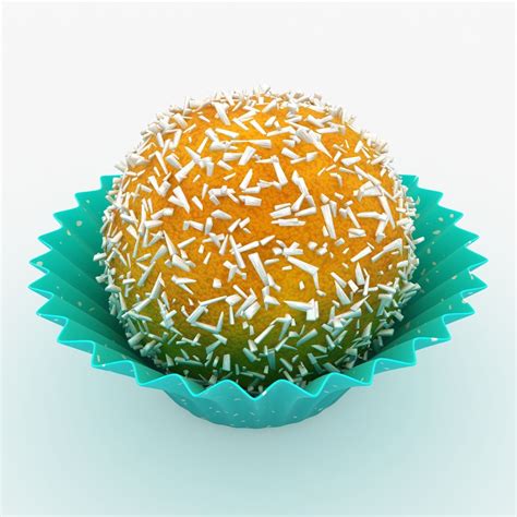 코코넛 볼 캔디 골드 3d 모델 19 Max Fbx Obj Free3d