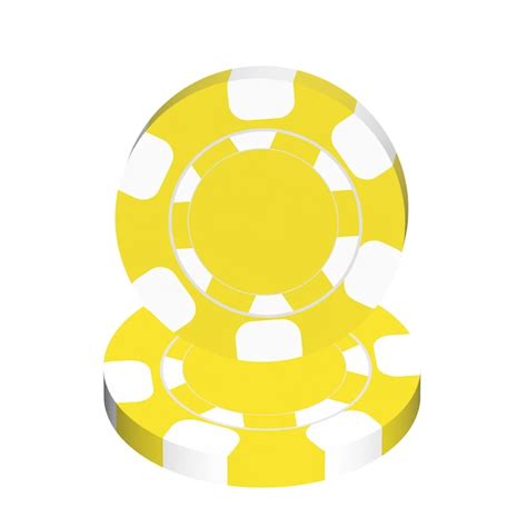Gelbe Spielchips Vertikal Und Horizontal Premium Vektor