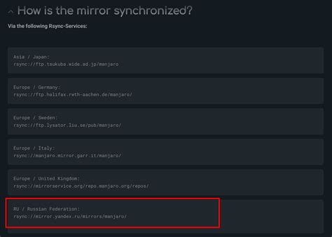 Manjaro镜像已经落后100小时 Issue 297 sjtug mirror requests GitHub