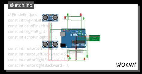 Self Drive Ardino Simulator Wokwi Esp32 Stm32 Arduino Simulator