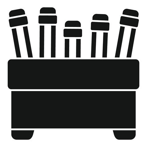 Markers Standing In A Container For Drawing And Sketching 49067033