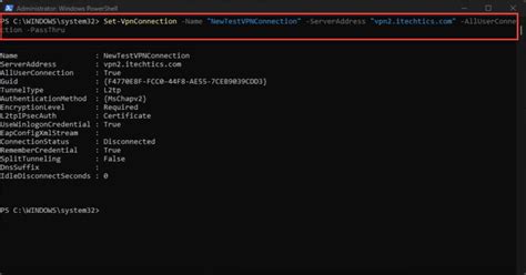 How To Add Manage VPN Connection In Windows Using PowerShell