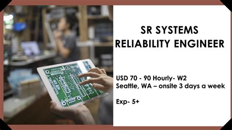 Sr Systems Reliability Engineer