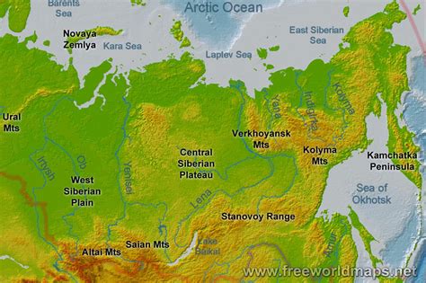 Siberia map