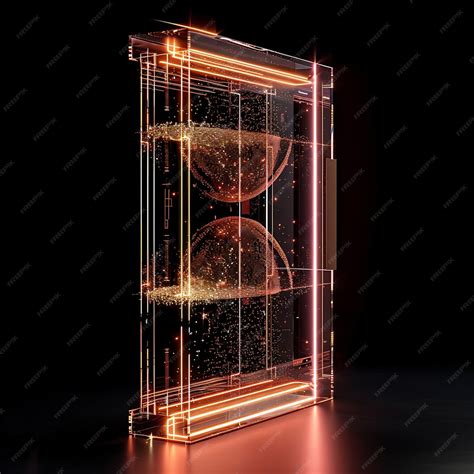 Premium Photo Entanglement Gate With Quantum Correlation And Rose Gold Ent Glowing Object Y2k