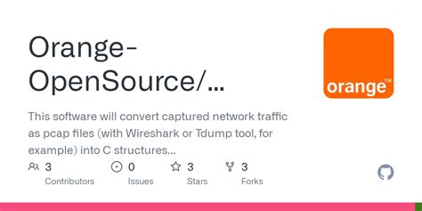 GitHub Orange OpenSource Pcap C This Software Will Convert Captured Network Traffic As Pcap