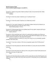 Mastering Spatial Analysis In ArcGIS Pro Key Insights Answers Course Hero