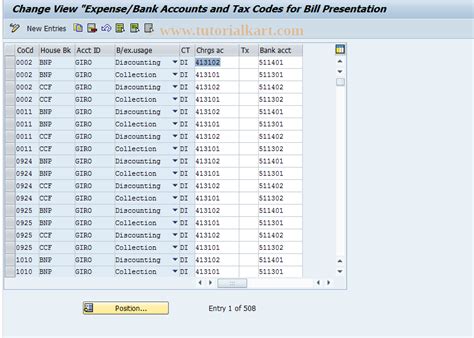 F 78 SAP Tcode C FI Maintain Table T045B