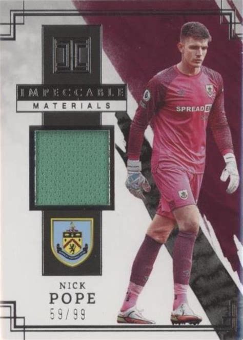 2021 22 Panini Impeccable Premier League Impeccable Materials Nick