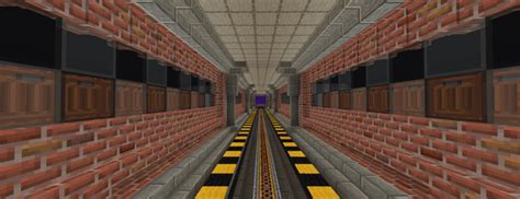 Nether Tunnels That Connect My Worlds Different Themed Areas Together Via A Main Hub Which Is