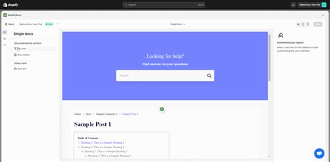 How To Configure A Single Doc And Archive Page With Betterdocs For Shopify Betterdocs