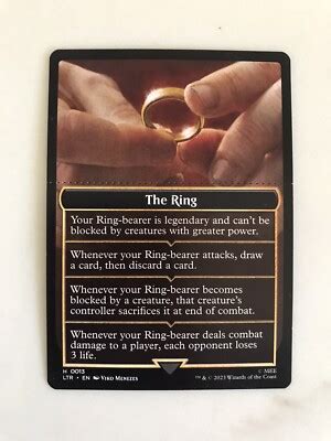The Ring Tempts You Token Helper Mtg Magic The Gathering Card Nm Near