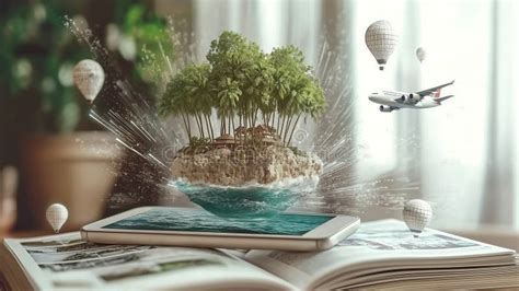 Exploring The Intersection Of Nature And Technology A Dreamy Island Experience Through