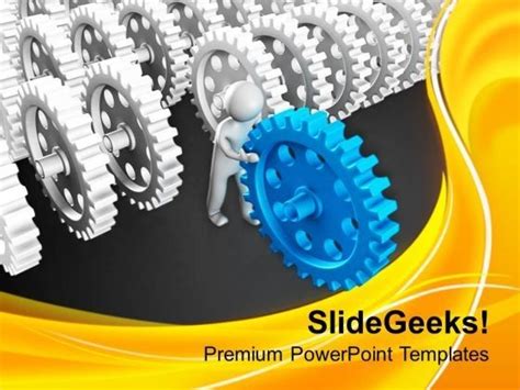 Backup Gear Can Change The Process PowerPoint Templates Ppt Backgrounds For Slides 0713
