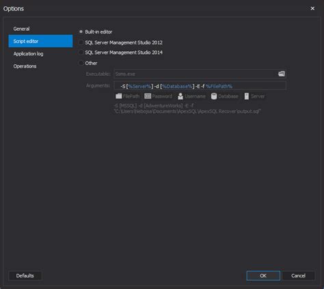 ApexSQL Recover Screen Shot Tour