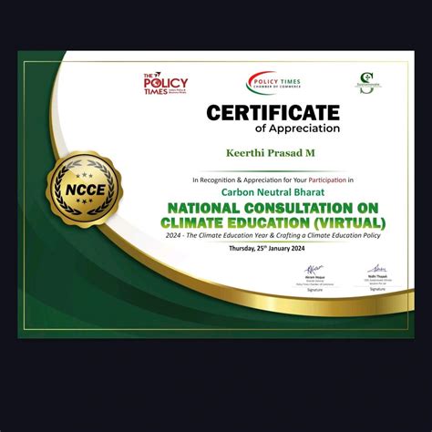 Keerthi Prasad M On Linkedin Attended Virtual Meeting On The National Consultation On Climate…