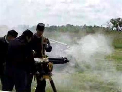 Firing 1874 Gatling Gun - YouTube
