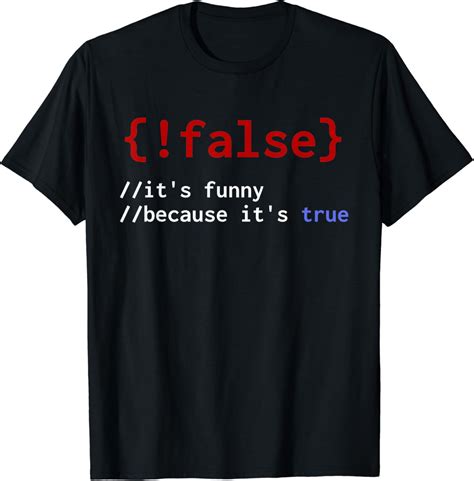 Lustiges Sql Informatiker False True Programmierer Nerd T Shirt