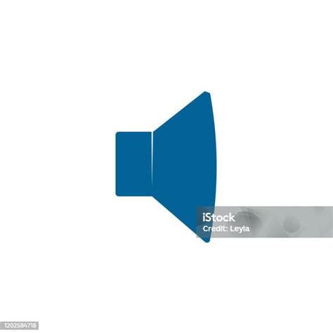 파란색 선 스피커 볼륨 오디오 음성 사운드 기호 파란색 배경에 격리 된 미디어 음악 아이콘 벡터 일러스트레이션 다이얼에 대한