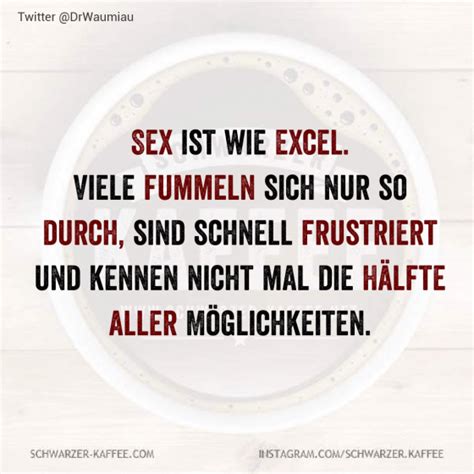 Sex Ist Wie Excel Schwarzer Kaffee