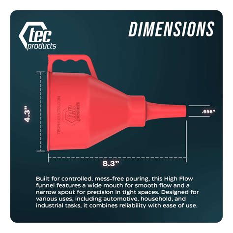 Flexall High Flow Funnel Ultimate Flexibility Tec Products Inc