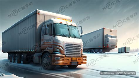 Ai创作图冷链物流运输场景 昵图网