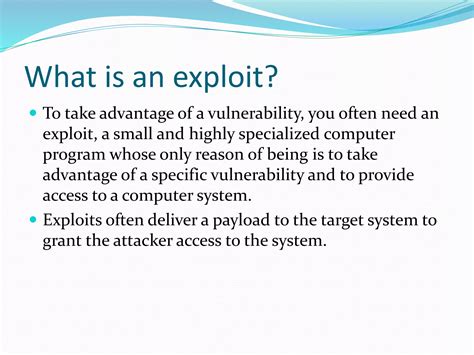 Introduction To Exploitation And Metasploit Pptx Operating Systems