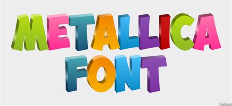Metallica Font Multi Color For The New Year Text Effect Generator