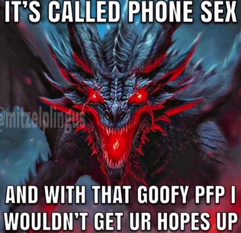 Its Called Phone Sex And With That Goofy Pfp I Wouldnt Get Ur Hopes