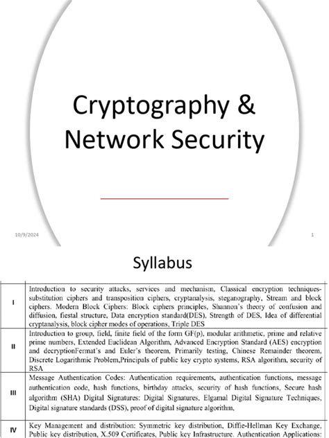 Cnsunit1 Pdf Cryptography Cipher