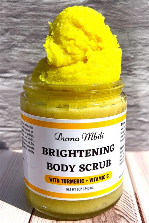 Turmeric Brightening Body Scrubturmeric Body Scrub Moisturizing And