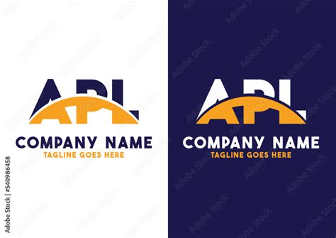 letter apl logo design vector template apl logo stock vector adobe stock