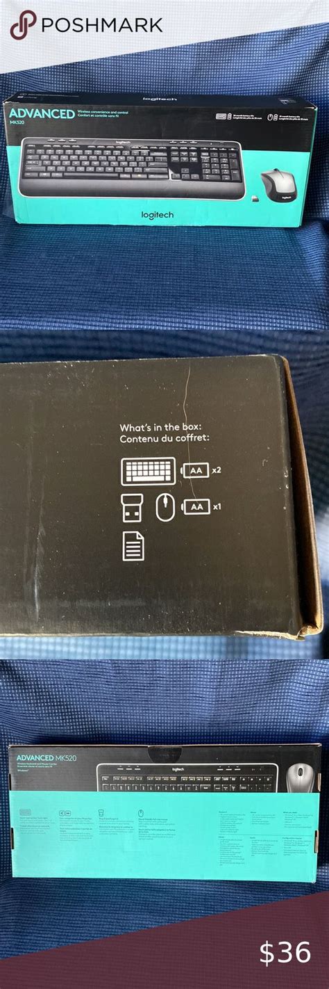 Logitech Nib Advanced Mk 520 Wireless Keyboard And Mouse Combo