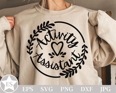 Activity Assistant Svg Activity Assistant Png Activities Etsy