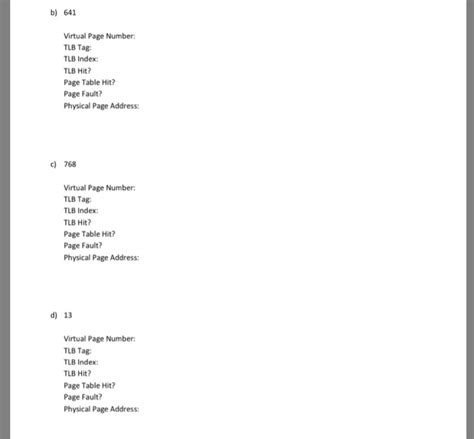 solved size of virtual memory 2048 bytes page size 128