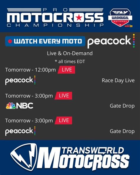 Washougal Raceday And Broadcast Schedule Yahoo Sports