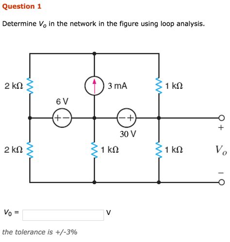 Solved Question Determine Vo In The Network In The Figure Chegg