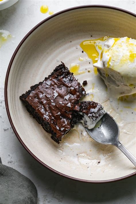 Fudgy Olive Oil Brownies Made With Whole Wheat Flour Recipe Oil