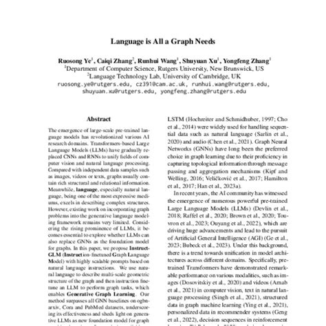 Language Is All A Graph Needs Acl Anthology