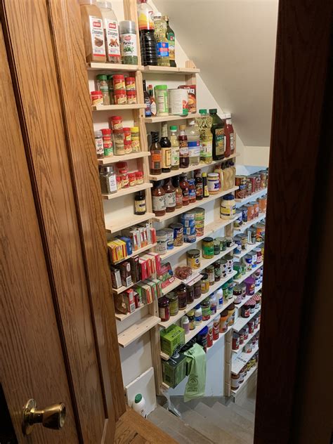 Low Cost Minimalist Pantry Shelves Design