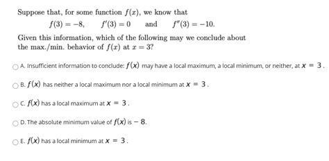Solved Suppose That For Some Function F X We Know That Chegg Com