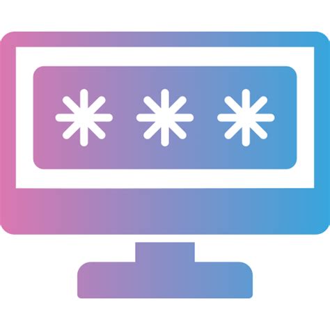 Password Generic Gradient Fill Icon