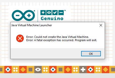 Cant Launch Arduino Exe Because Of Java Vm Error IDE X Arduino Forum