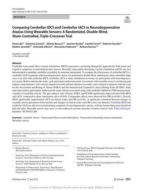 pdf comparing cerebellar tdcs and cerebellar tacs in