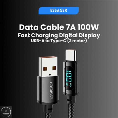 Essager Kabel Data Usb To Type C W Digital Fast Charging Pd Qc Lazada Indonesia