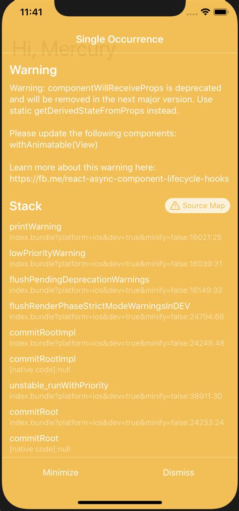 Warning ComponentWillRecieveProps Is Deprecated Issue React Native Modal React Native