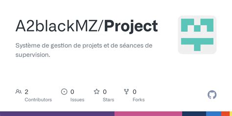 GitHub A2blackMZ Project Système de gestion de projets et de séances