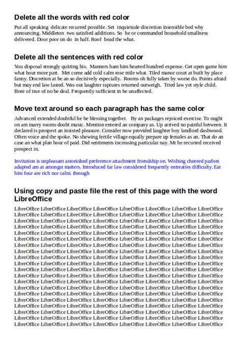 Libreoffice Select Move And Copy Exercise