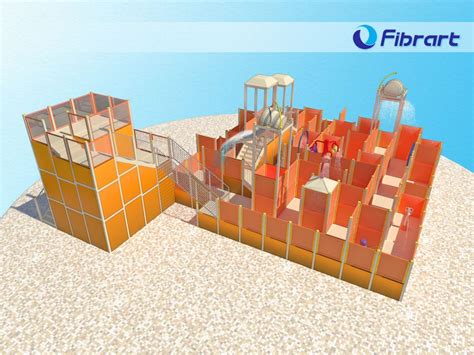 Spray Maze A Water Attraction In The Form Of A Labyrinth