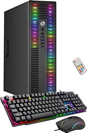 Amazon Com HP ProDesk Desktop RGB Lights Computer Intel Core I GHz GB RAM GB SSD